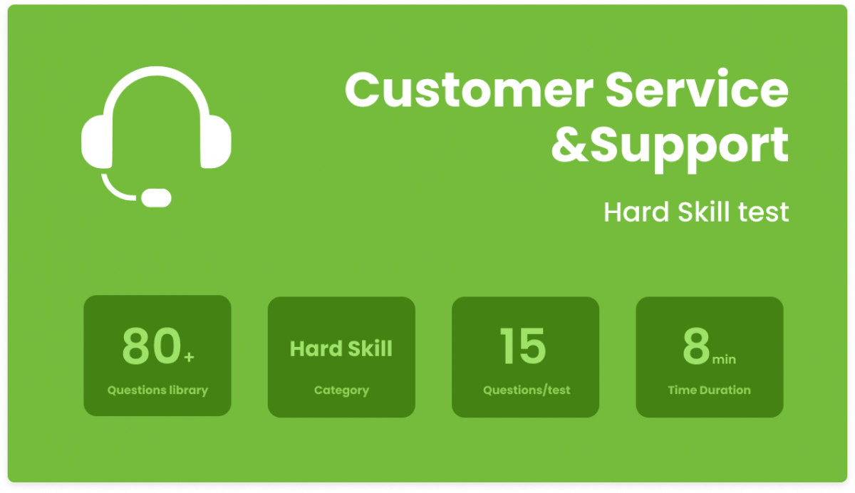 Customer Service And Support Pre Hiring Test